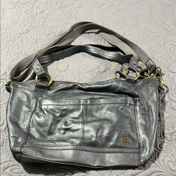 The Sak | Bags | The Sak Metallic Gray Shoulder Bag | Poshmark